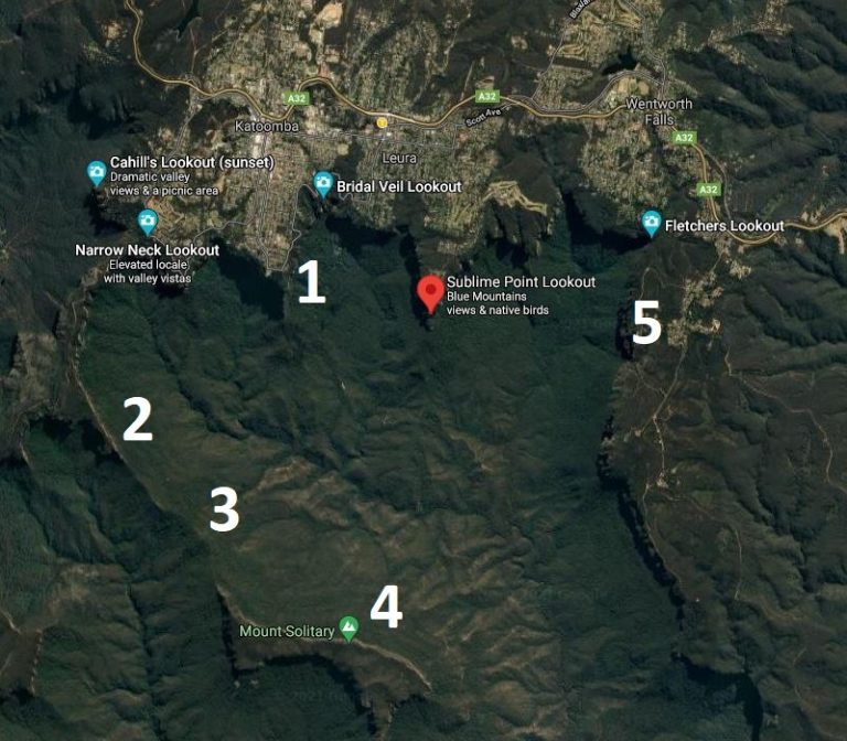 Sublime Point Lookout in Leura (Jamison Valley Views)