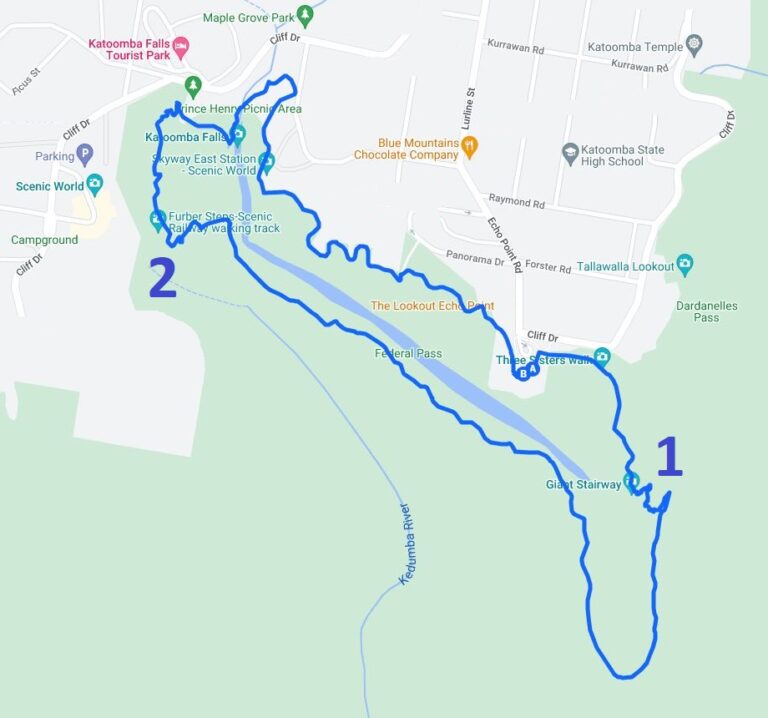 Giant Stairway to Furber Steps Loop in Katoomba